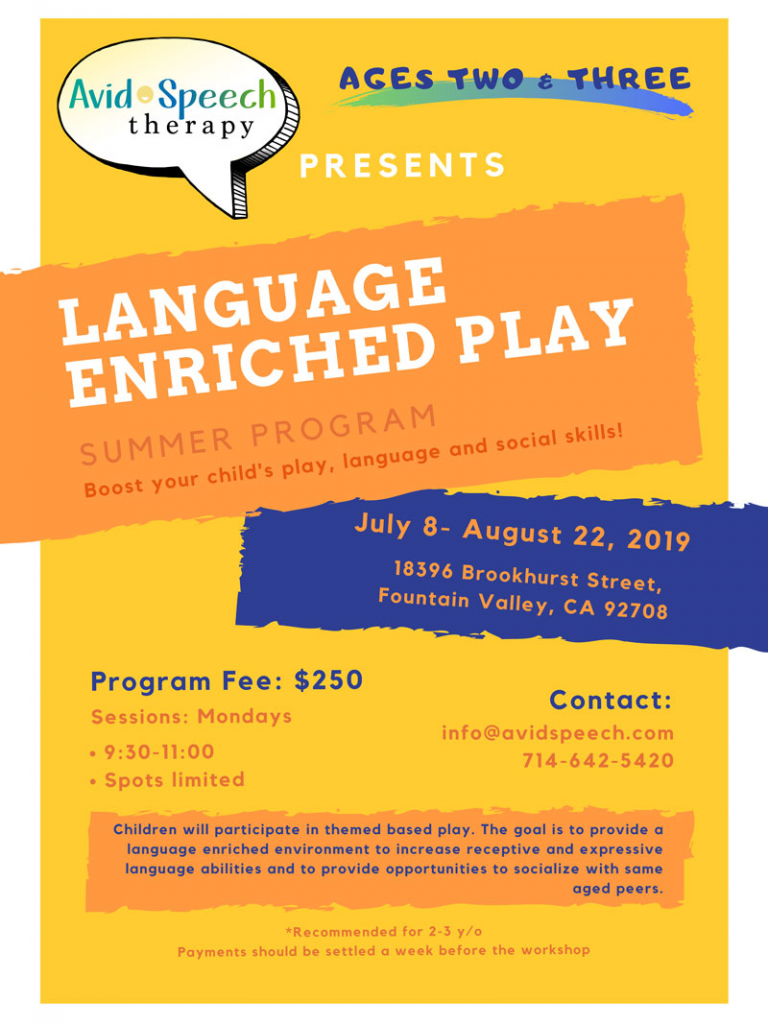 Language Enriched Play 2019 - avidspeech.com