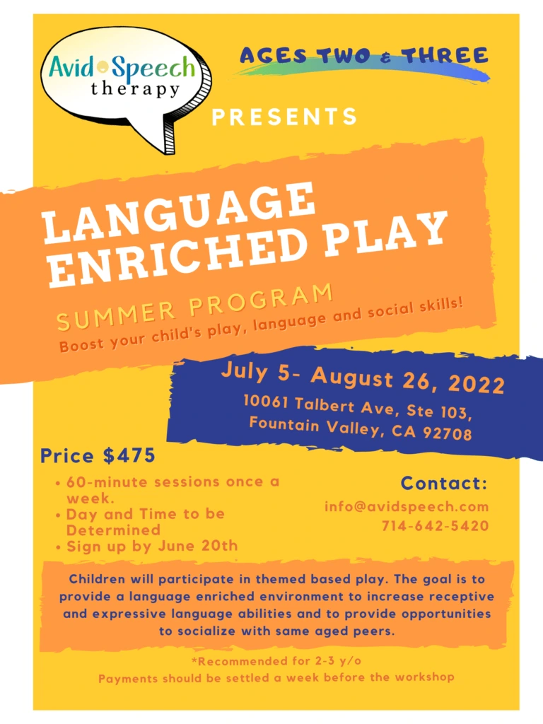 Language Enrichment Program '22 - avidspeech.com